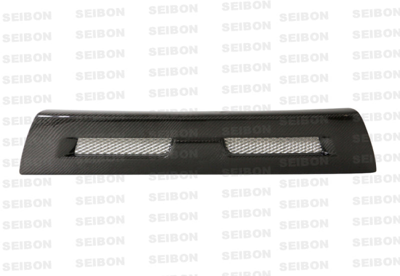 Seibon 08-12 Mitsubishi Lancer Evo X Shaved Emblem Carbon Fiber Front ...